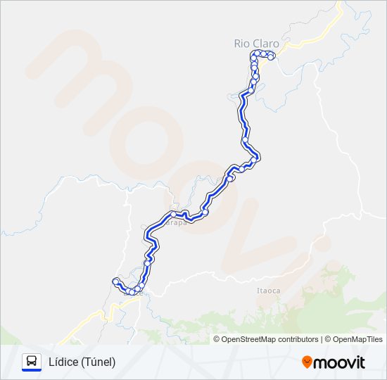 Línea lídice: horarios, paradas y mapas - Lídice (Actualizado)