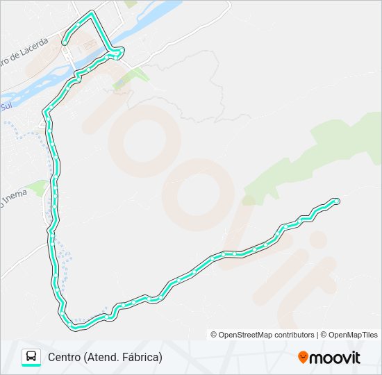 Rota da linha 104B: horários, paradas e mapas - Centro (Atend. Fábrica ...