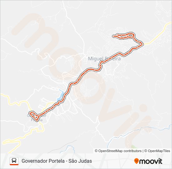 Rota da linha 108: horários, paradas e mapas - Governador Portela ...