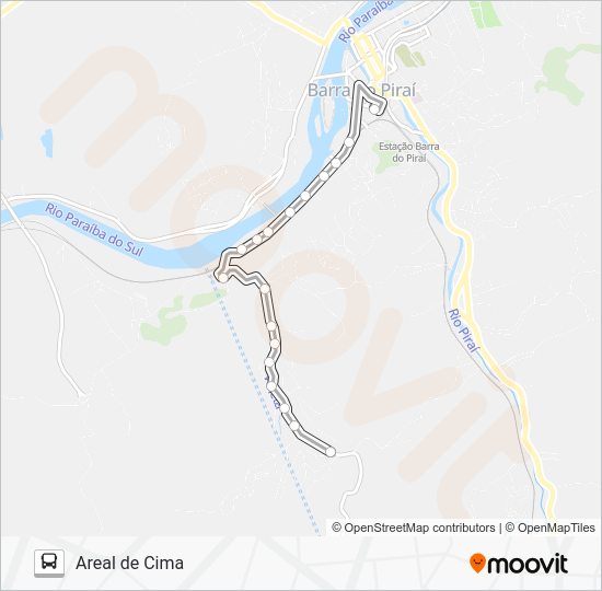 Rota da linha AREAL DE CIMA: horários, paradas e mapas - Areal (Rua de ...