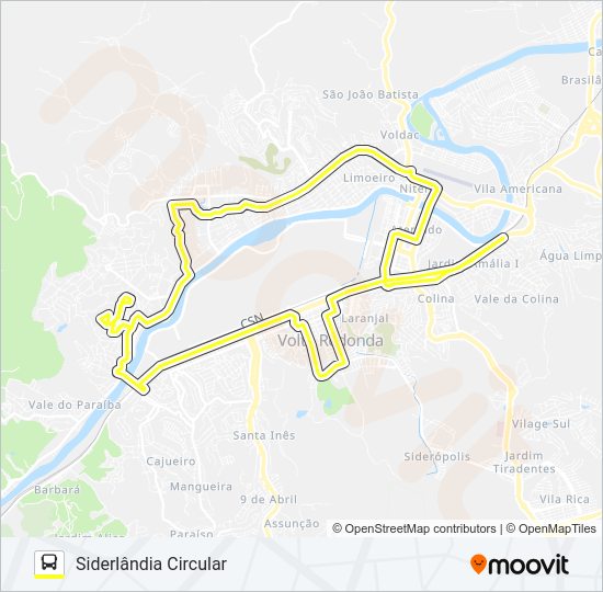 545 Route: Schedules, Stops & Maps - Siderlândia [via Ponte / 33] (Updated)