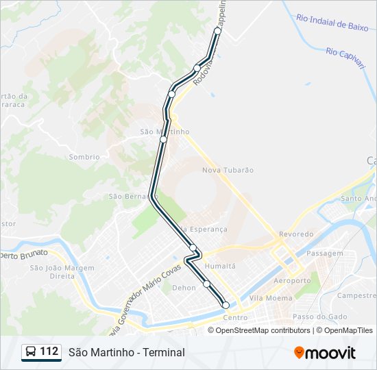 112 Route: Schedules, Stops & Maps - São Martinho - Terminal (Updated)