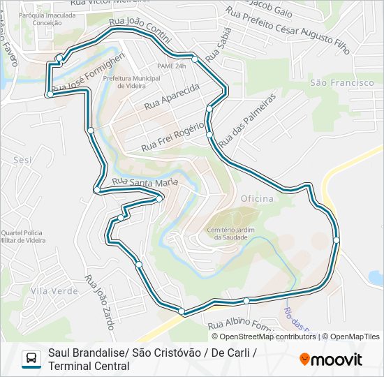 216 são cristóvão Route: Schedules, Stops & Maps - Saul Brandalise/ São ...
