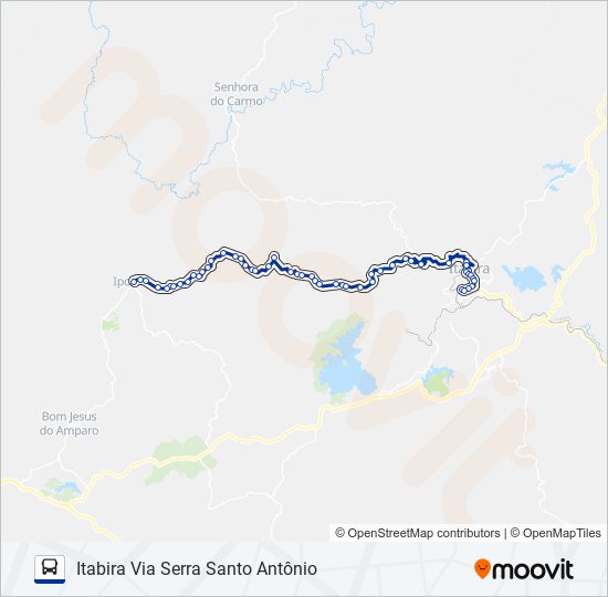 Rota da linha itabiraipoema: horários, paradas e mapas - Itabira Via ...