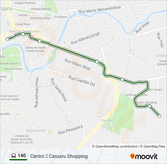 140 Route: Schedules, Stops & Maps - Centro Caruaru Shopping (Updated)