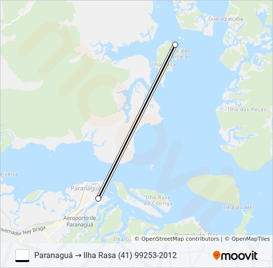 paranaguá ilha rasa Route: Schedules, Stops & Maps - Paranaguá → Ilha ...