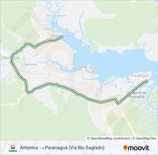 0065400 paranaguá antonina Route: Schedules, Stops & Maps - Antonina → ...