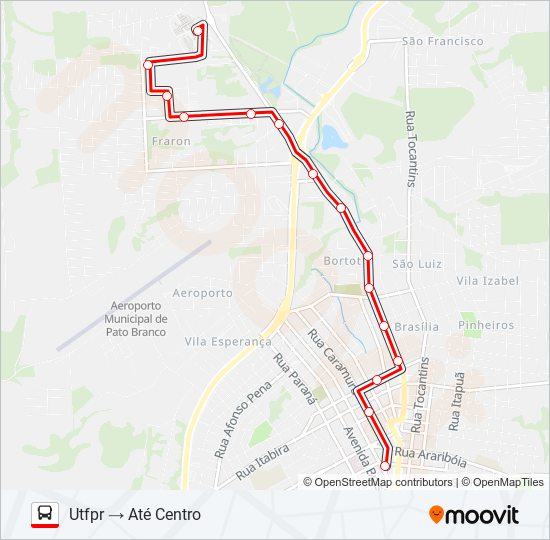Rota da linha 107 veneza utfpr: horários, paradas e mapas - Utfpr → Até ...