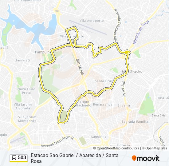 Rota da linha 503: horários, paradas e mapas - Santa Rosa (Atualizado)