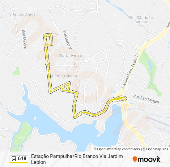 618 Route: Schedules, Stops & Maps - Rio Branco (Partidas Do Jardim ...