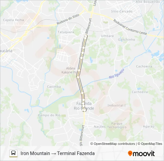 F01 FAZENDA PINHEIRINHO Route: Schedules, Stops & Maps - Iron Mountain ...
