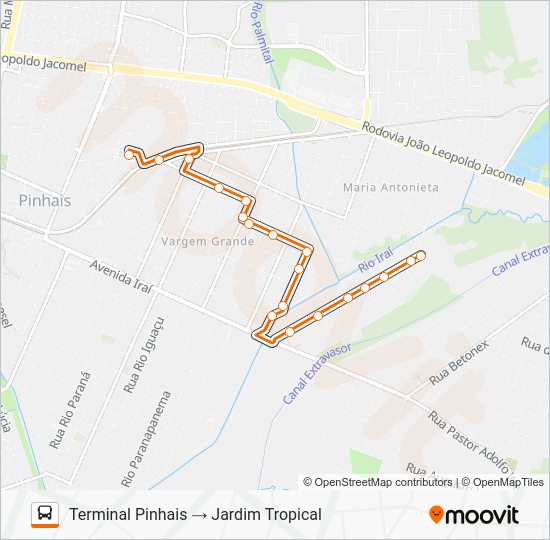C18 JARDIM TROPICAL VIA VARGEM GRANDE Route: Schedules, Stops & Maps ...
