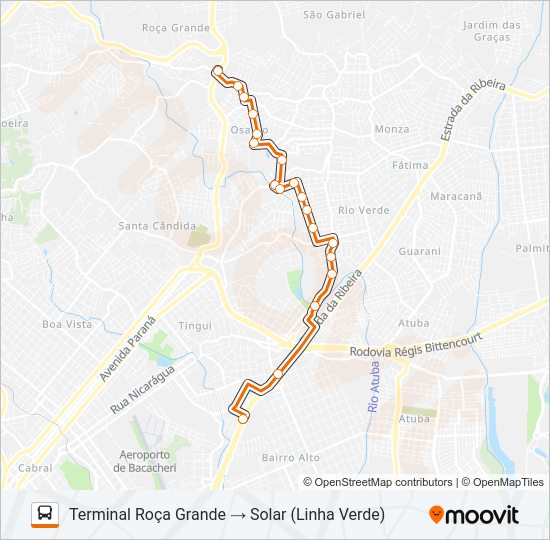 Línea s02 roça grande linha verde: horarios, paradas y mapas - Terminal ...