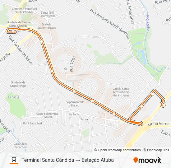 238 atuba santa cândida Route: Schedules, Stops & Maps - Terminal Santa ...