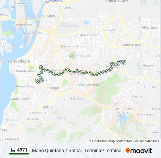 Línea 4971: horarios, paradas y mapas - Mário Quintana / Safira ...