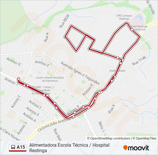 a15 Route: Schedules, Stops & Maps - Alimentadora Escola Técnica ...
