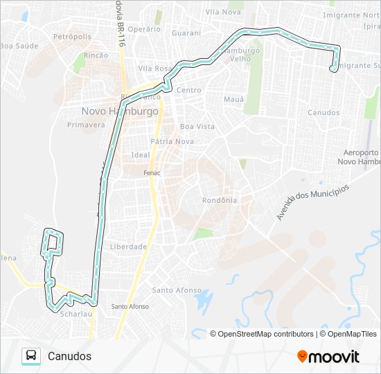 R234 NOVO HAMBURGO CAMPINA Route: Schedules, Stops & Maps - Canudos ...