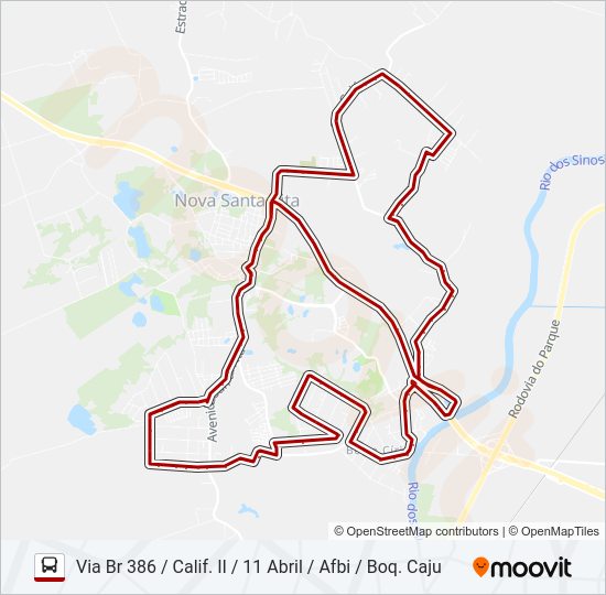 c10 berto círio caju Route: Schedules, Stops & Maps - Via Br 386 ...