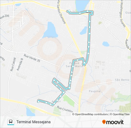 653 SANTA FÉ MESSEJANA Route: Schedules, Stops & Maps - Terminal ...