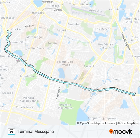 Rota da linha 055 corujão grande circular i: horários, paradas e mapas ...