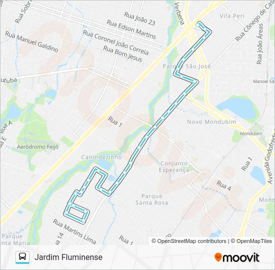 346 UPA CANINDEZINHO JARDIM FLUMINENSE SIQUEIRA Route: Schedules, Stops ...