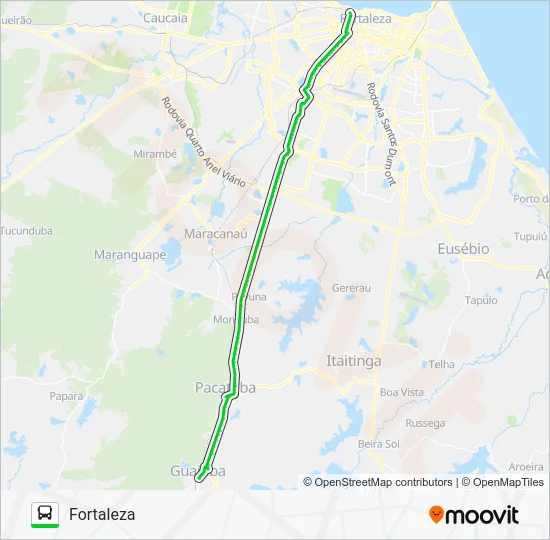 42201 FORTALEZA GUAIÚBA Route: Schedules, Stops & Maps - Fortaleza ...