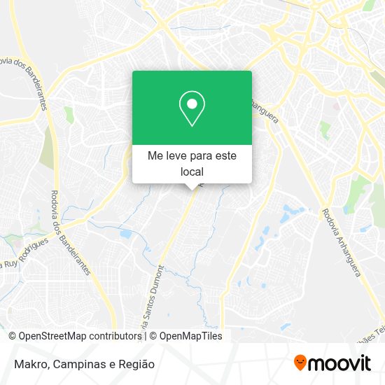 Como chegar até Makro em Campinas de ônibus?