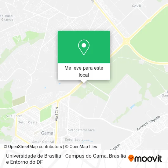 Como chegar até Universidade de Brasília - Campus do Gama de ônibus?