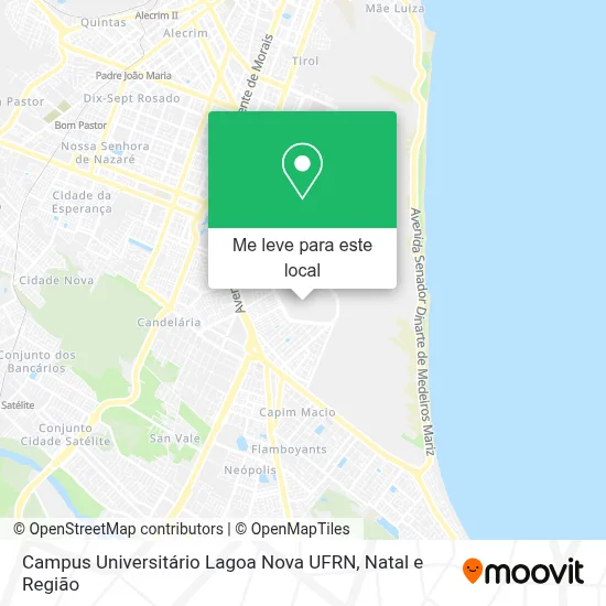 Como chegar até Campus Universitário Lagoa Nova UFRN de ônibus?
