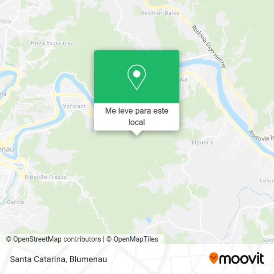 Como chegar até Santa Catarina em Gaspar de ônibus?