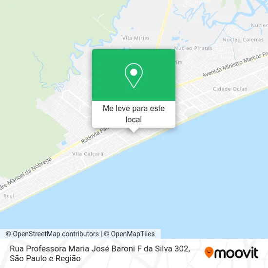 Como chegar até Rua Professora Maria José Baroni F da Silva 302 em São ...
