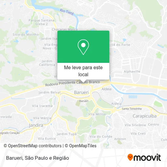 Como chegar até Barueri de ônibus ou trem?