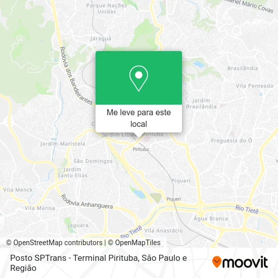 Como chegar até Posto SPTrans - Terminal Pirituba de ônibus, trem ou metrô?