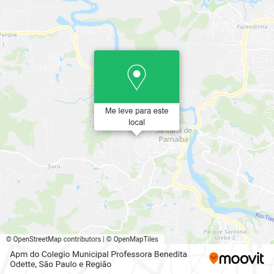 Como chegar até Apm do Colegio Municipal Professora Benedita Odette em ...