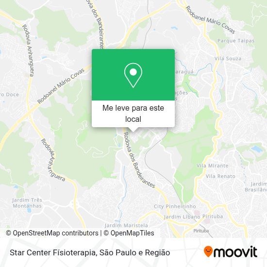 Como chegar até Star Center Físioterapia em Jaraguá de ônibus ou trem?