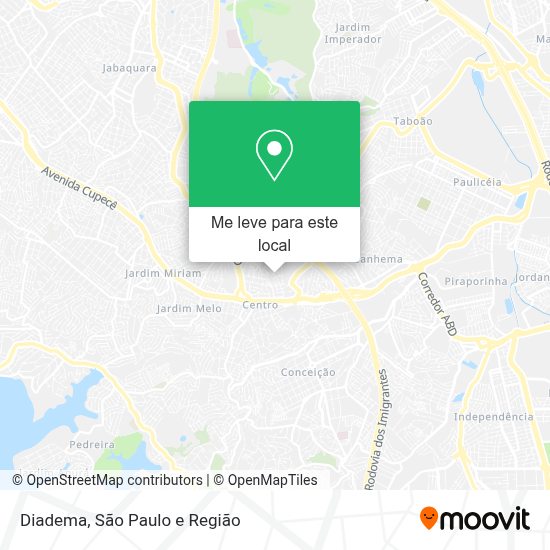 Como chegar até Diadema de ônibus ou metrô?