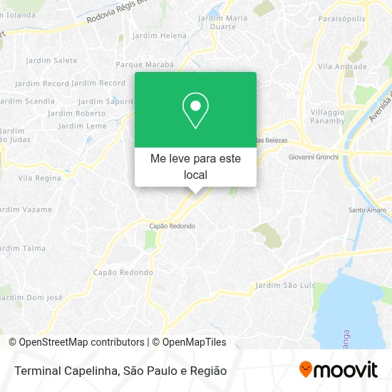 Como chegar até Terminal Capelinha em Capão Redondo de ônibus ou metrô?