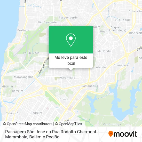 Como chegar até Passagem São José da Rua Rodolfo Chermont - Marambaia ...