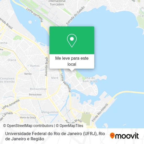 Como chegar até Universidade Federal do Rio de Janeiro (UFRJ) em Cidade ...