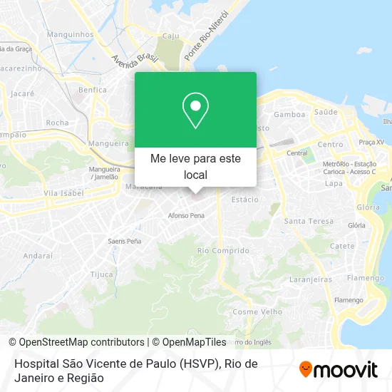 Como chegar até Hospital São Vicente de Paulo (HSVP) em Tijuca de ...