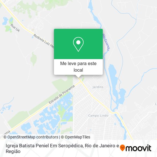 Como chegar até Igreja Batista Peniel Em Seropédica de ônibus?