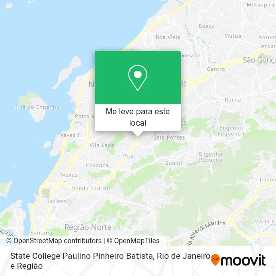 Como chegar até State College Paulino Pinheiro Batista em São Gonçalo ...