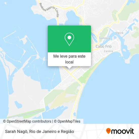 Como chegar até Sarah Nagô em Cabo Frio de ônibus?