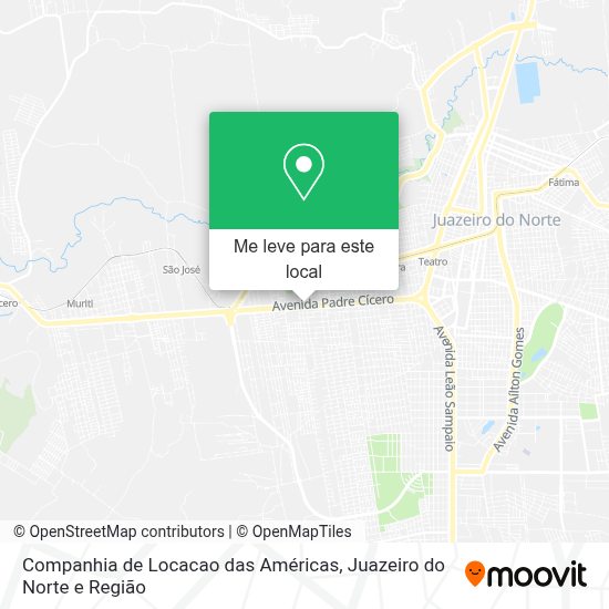 Como chegar até Companhia de Locacao das Américas em Juazeiro Do Norte ...