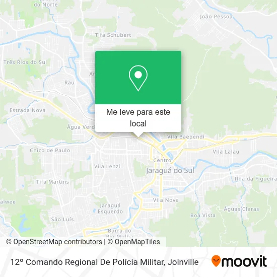 Como chegar até 12º Comando Regional De Polícia Militar em Jaraguá Do ...