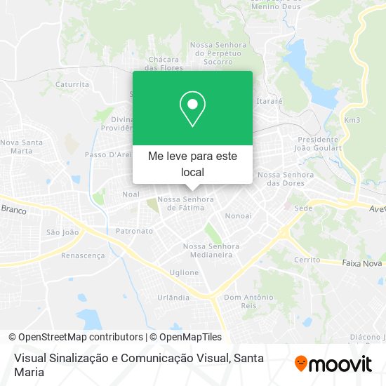 Como chegar até Visual Sinalização e Comunicação Visual em Santa Maria ...