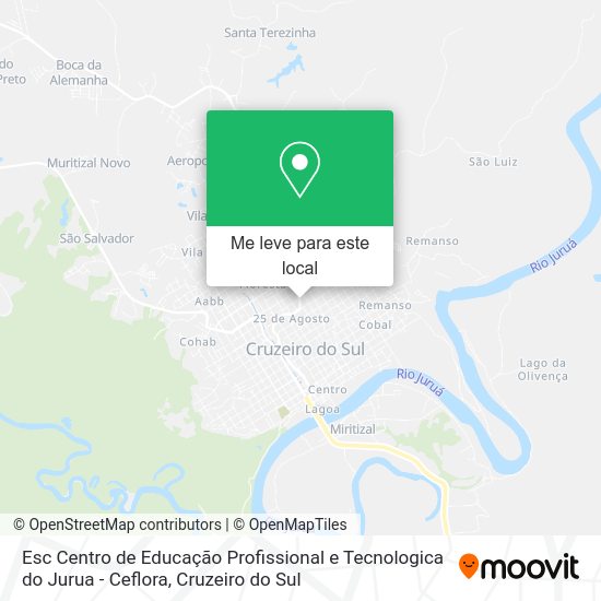 Como chegar até Esc Centro de Educação Profissional e Tecnologica do ...