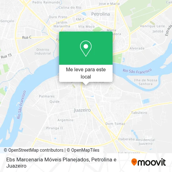 Como chegar até Ebs Marcenaria Móveis Planejados em Juazeiro de ônibus?