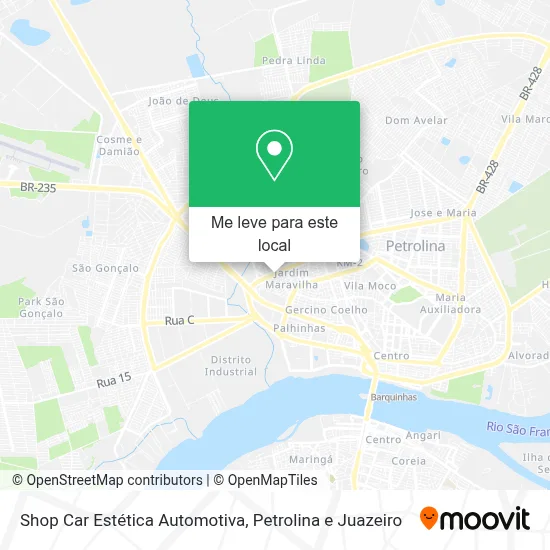 Como chegar até Shop Car Estética Automotiva em Região Geográfica ...