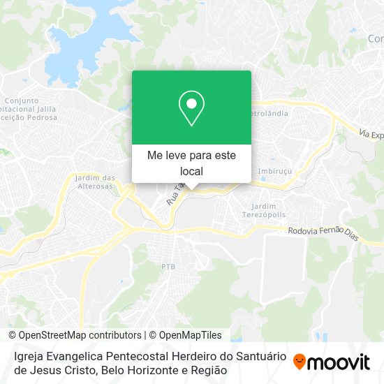 Como chegar até Igreja Evangelica Pentecostal Herdeiro do Santuário de ...